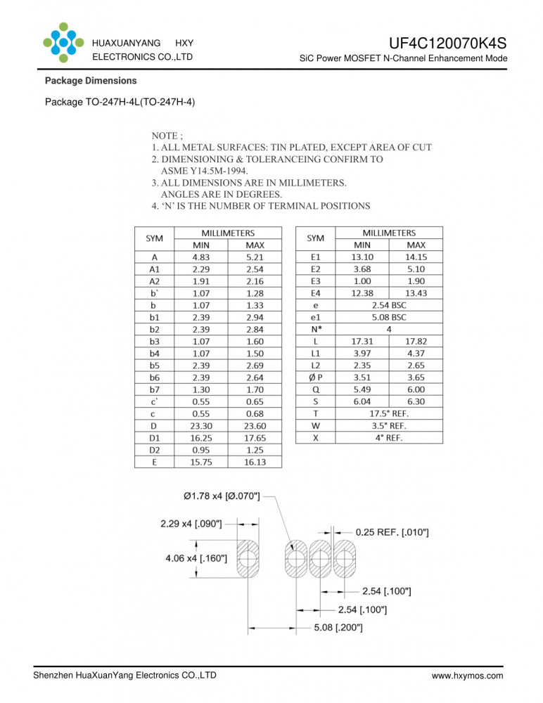 UF4C120070K4S-HXY datasheet page 10