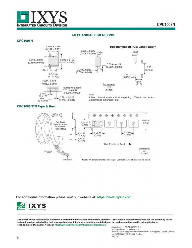 CPC1008N technical document page 6