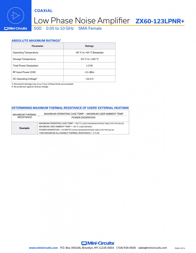 ZX60-123LPNR+ datasheet page 4