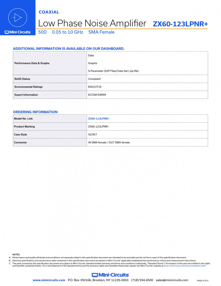 ZX60-123LPNR+ datasheet page 6