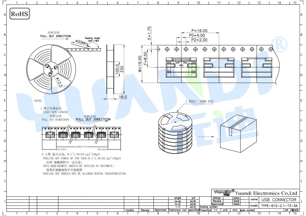 TYPE-610-2.1-T3-5A technical document page 2