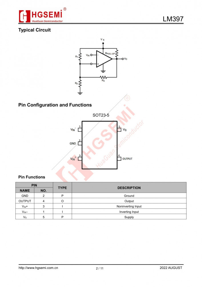 LM397M5/TR datasheet page 2