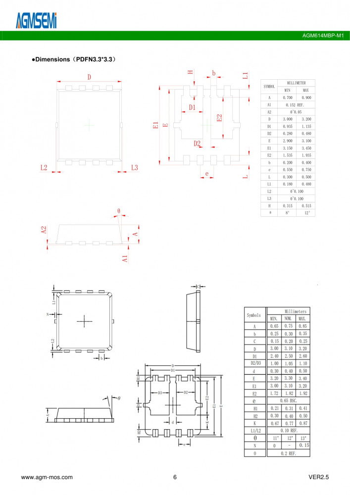 AGM614MBP-M1 datasheet page 6