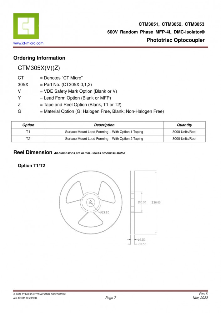 CTM3052 datasheet page 7
