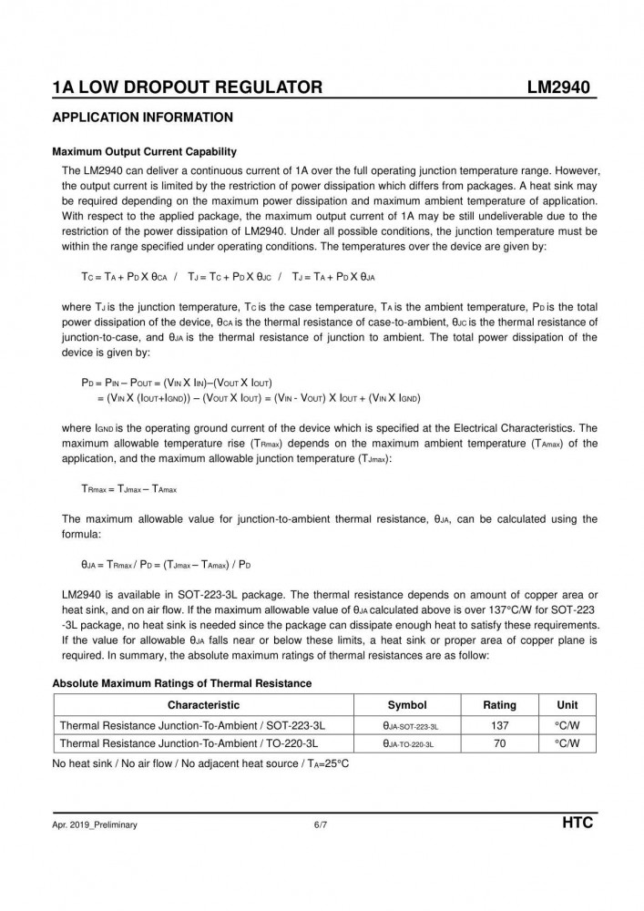 LM2940S-5.0 datasheet page 6