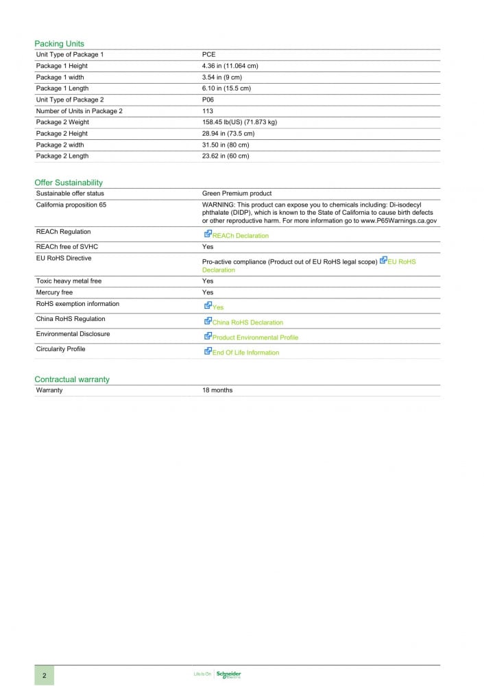 XAPA1100 technical document page 2