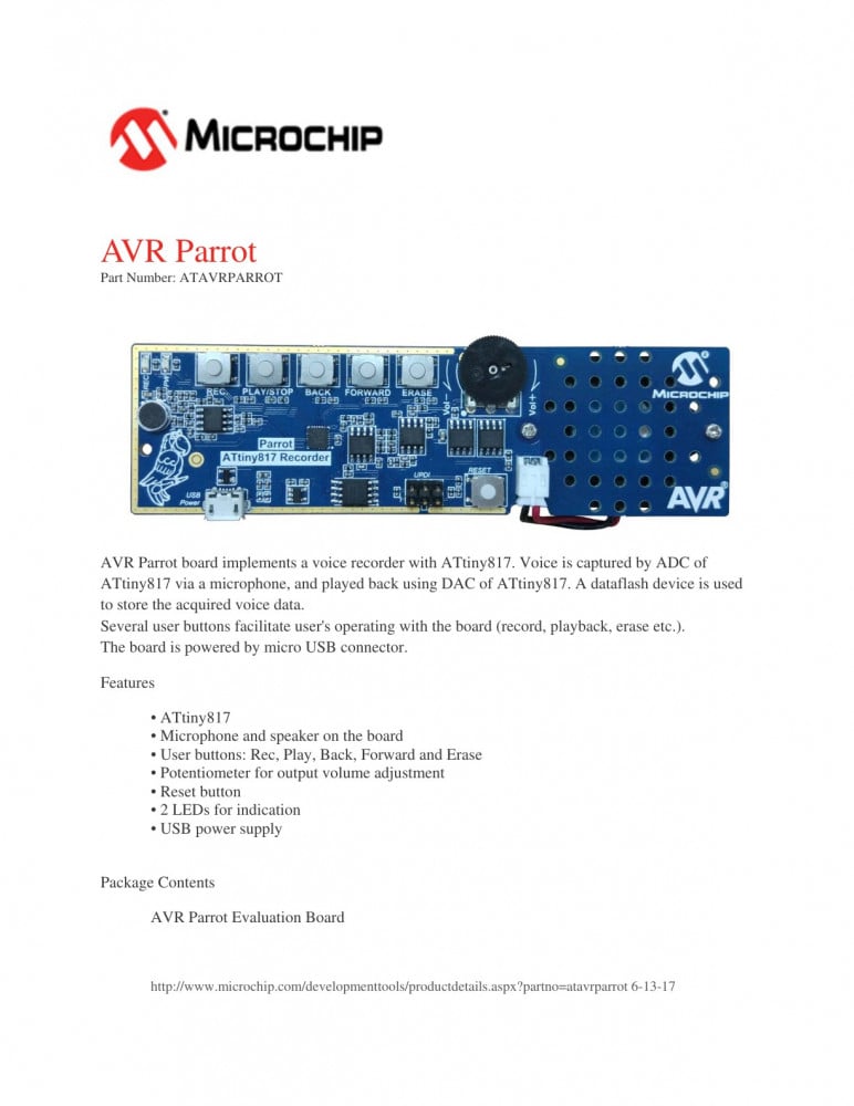 ATAVRPARROT technical document preview