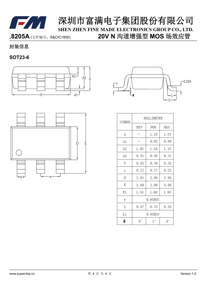 FM .8205A datasheet page 4