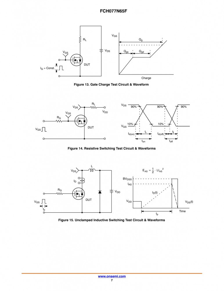 FCH077N65F datasheet page 7