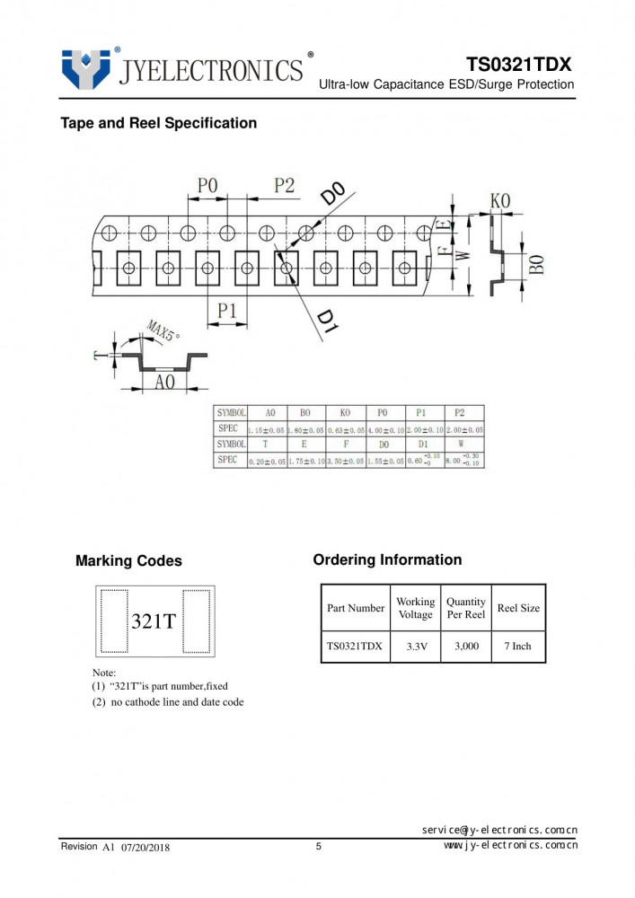 TS0321TDX datasheet page 5