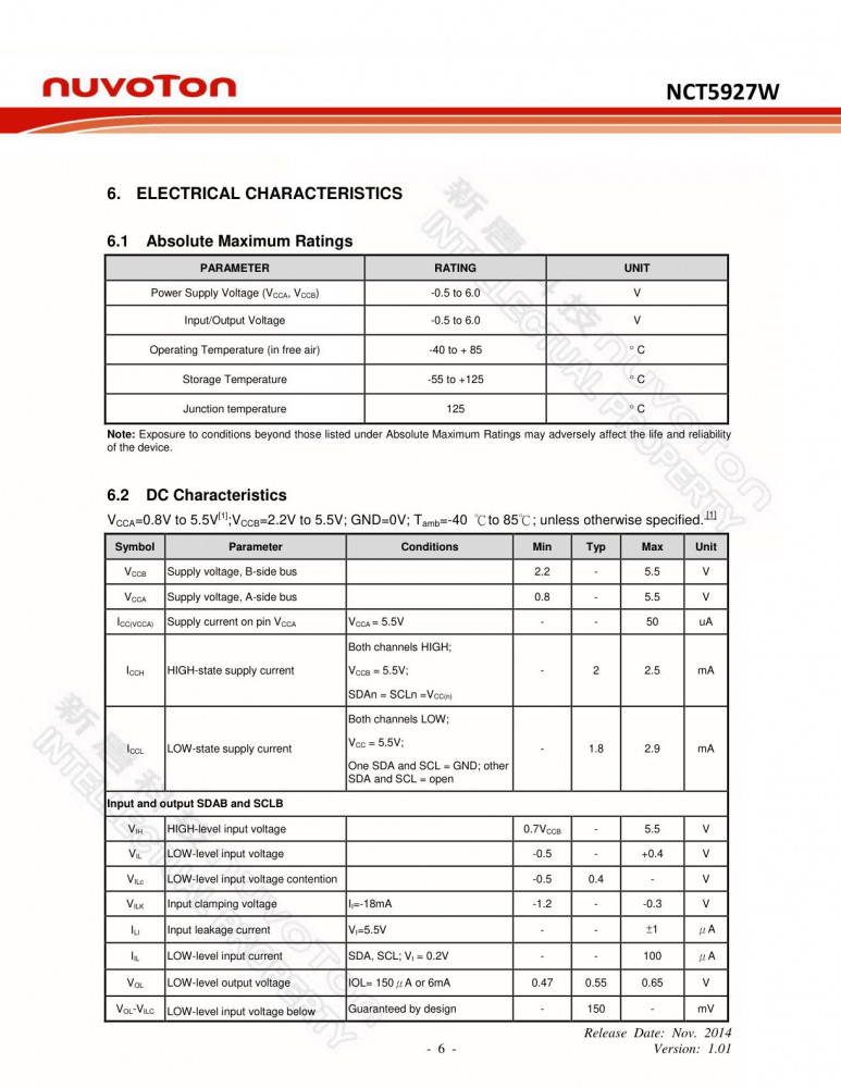NCT5927W datasheet page 9