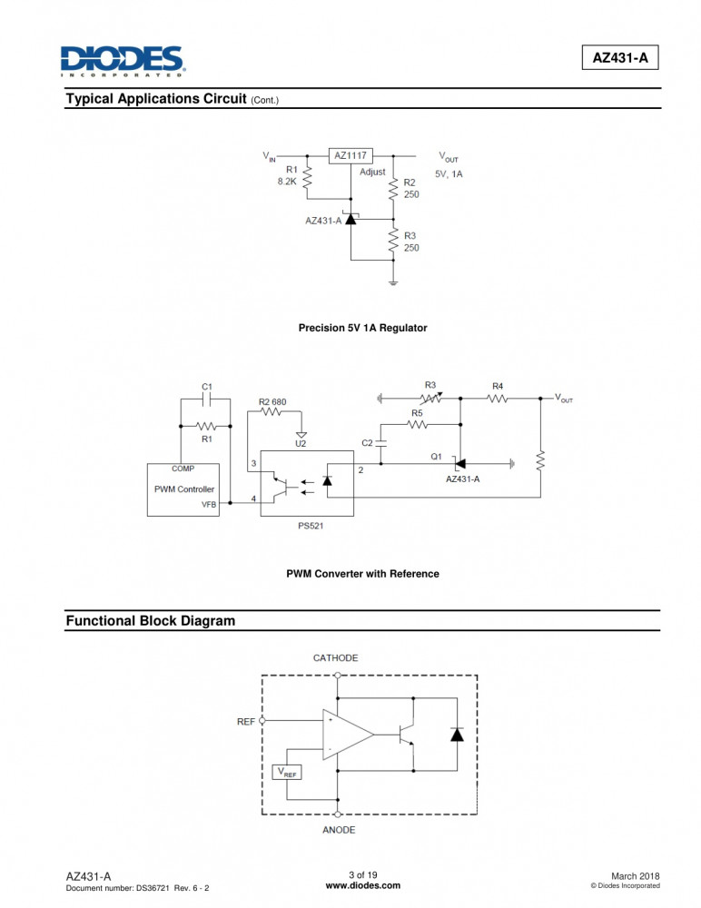 AZ431 datasheet page 3