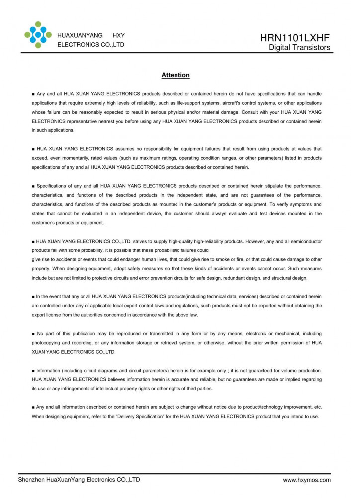 HRN1101LXHF datasheet page 4