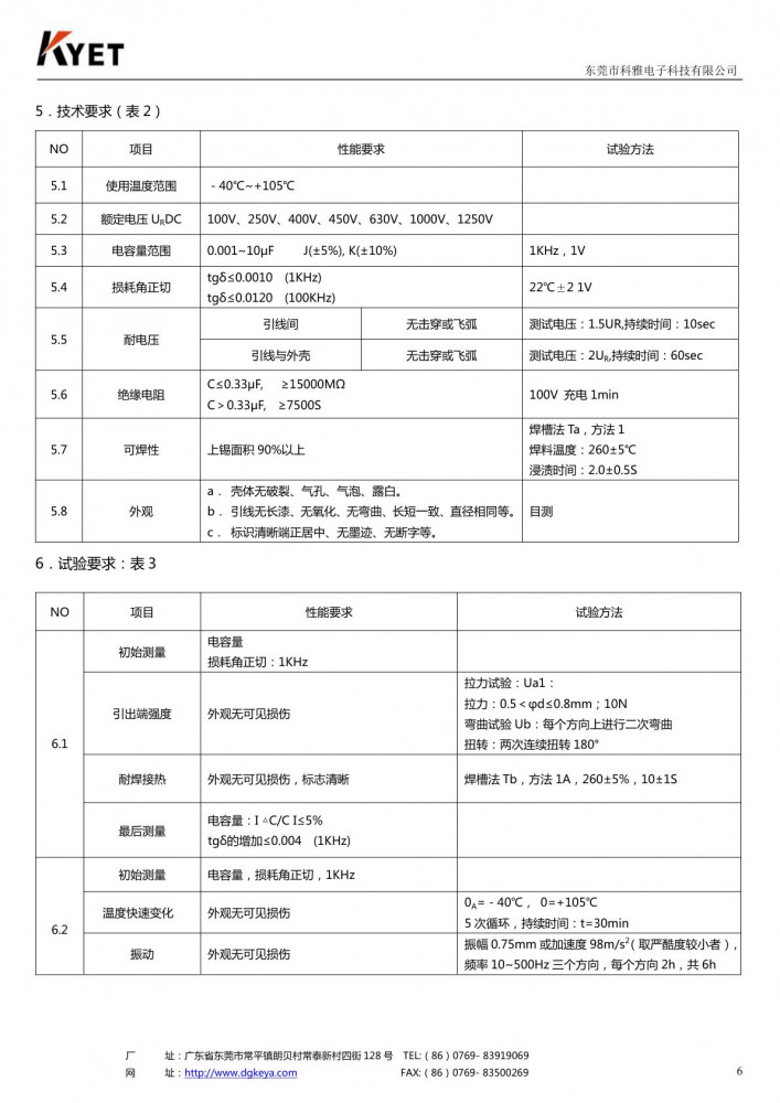 KYET MPB103J3A0701 approval document page 6