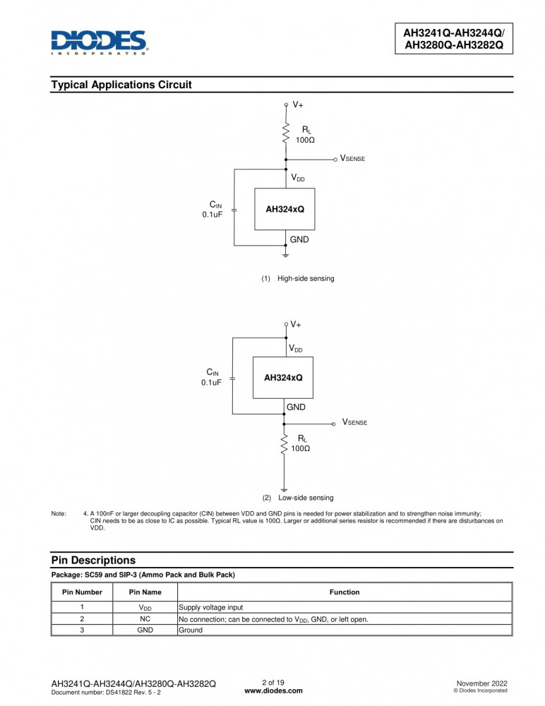 AH3244Q datasheet page 2