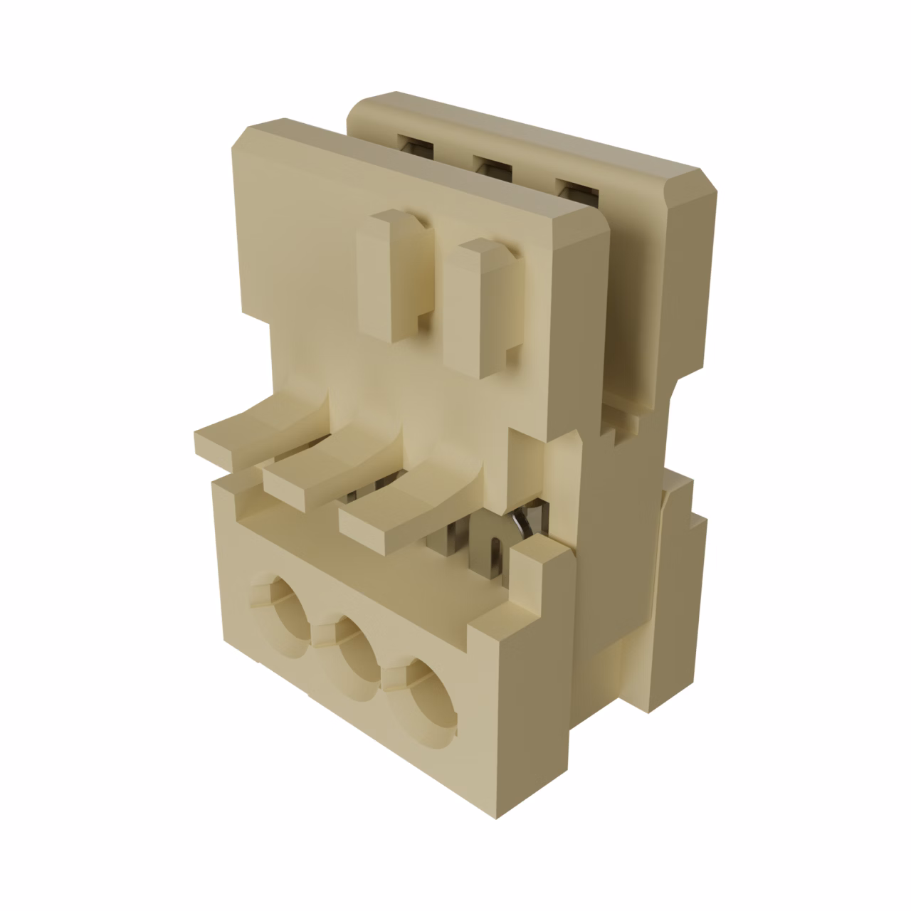 Appli-Mate RAST 2.5 Connector, 2.50mm Pitch, Female, 3 Circuits, Position Keys A and B Removed, Open Endwalls, Zeus Housing for sale