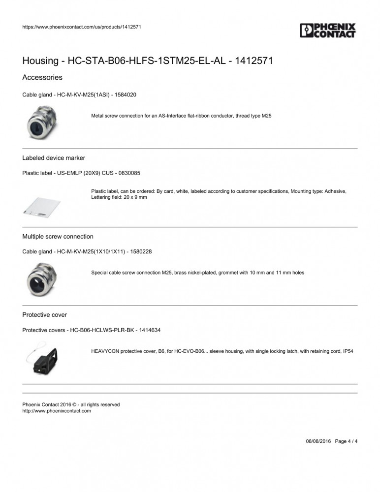 Phoenix Contact 1412571 technical document page 4