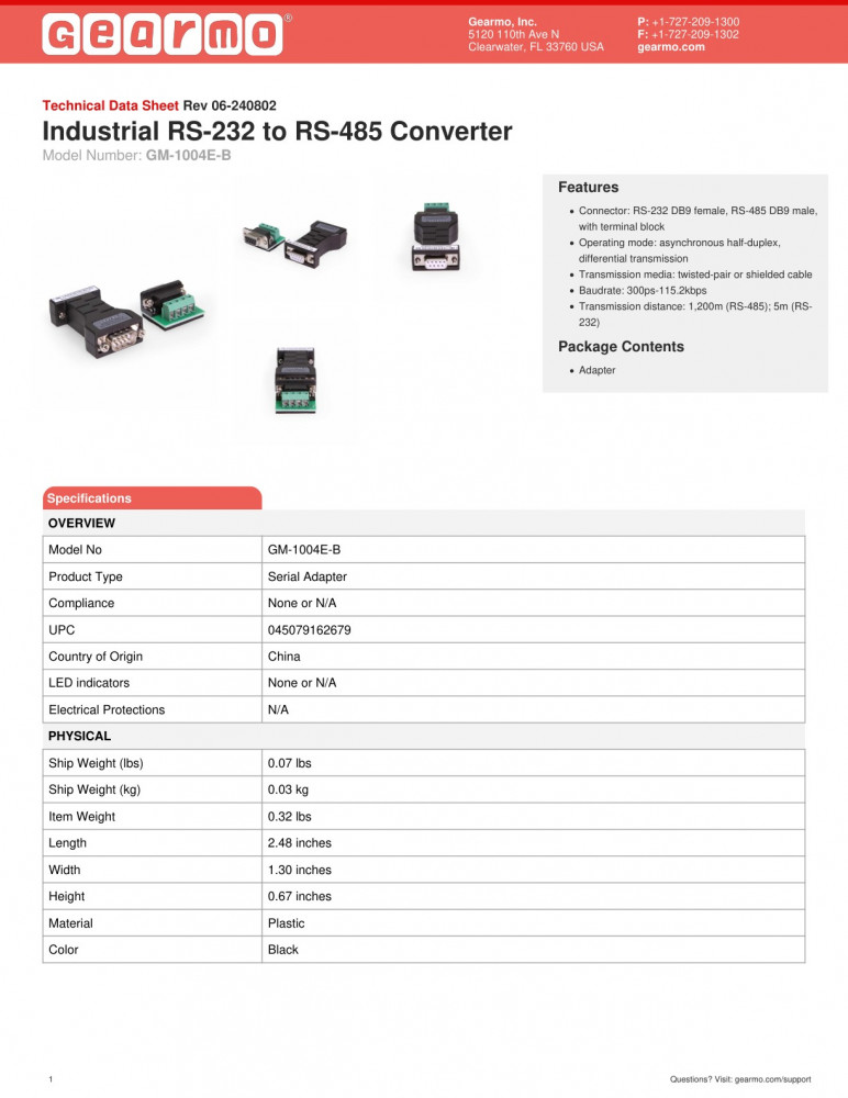 GM-1004E-B technical document image 1