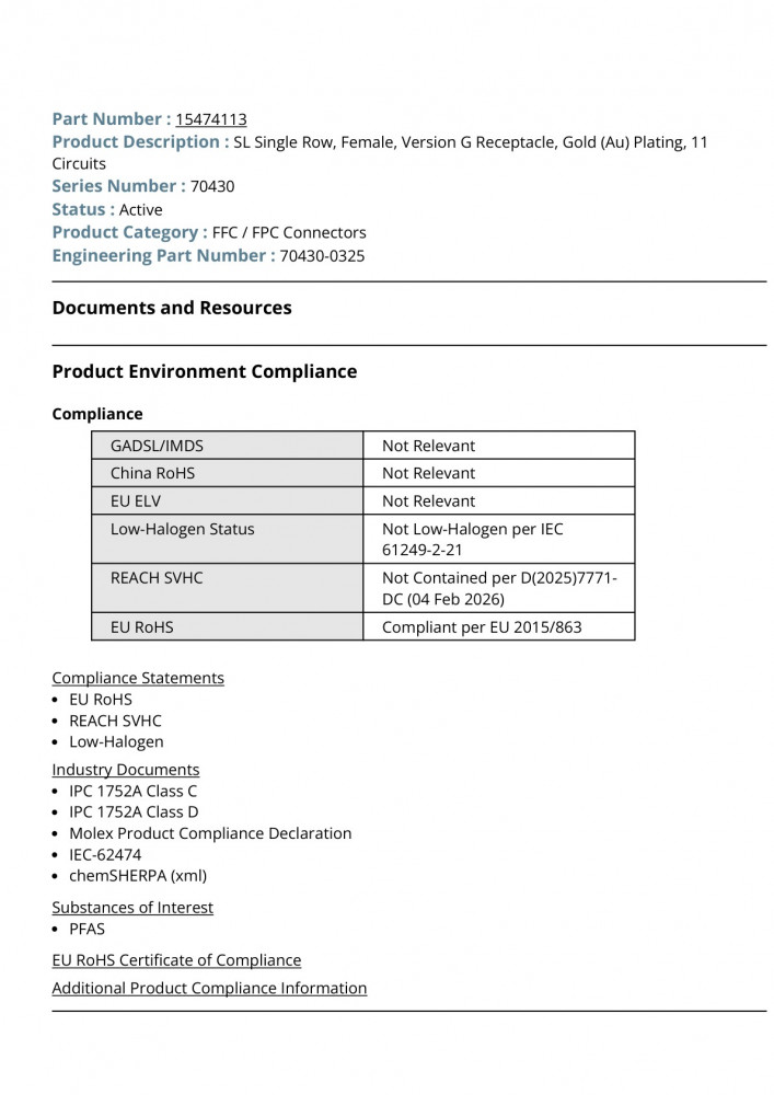 Product document page 1