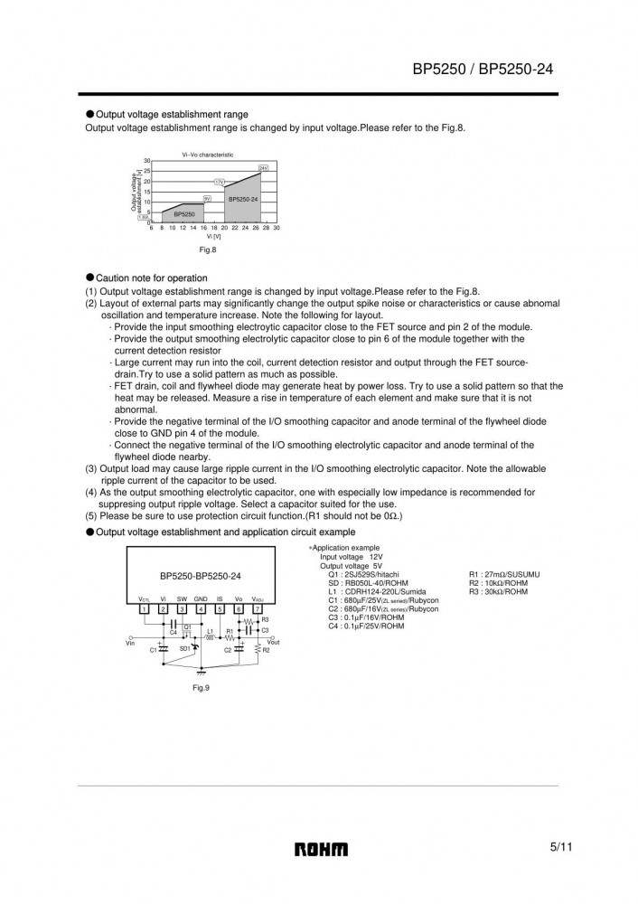 BP5250 datasheet page 5