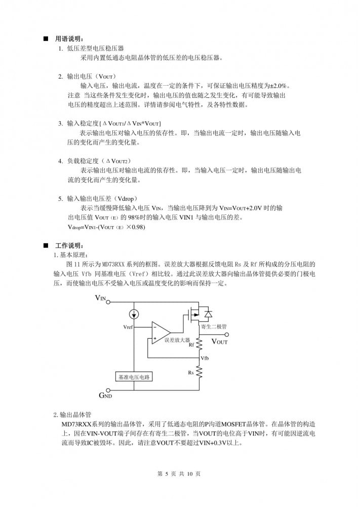 MD73R50 datasheet page 5