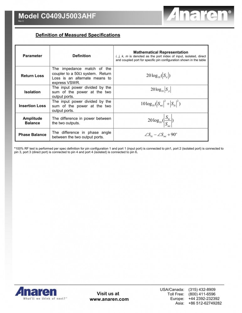 C0409J5003AHF datasheet page 4