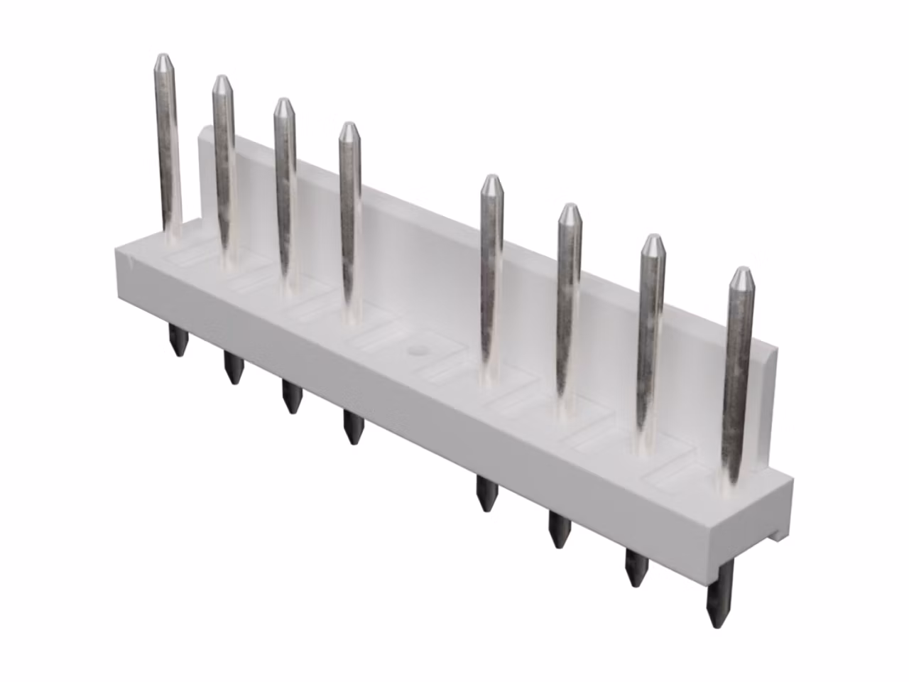KK Header, Vertical, with Polarizing Backwall, 9 Circuits, Tin (Sn) Plating, Circuit 5 Voided for sale