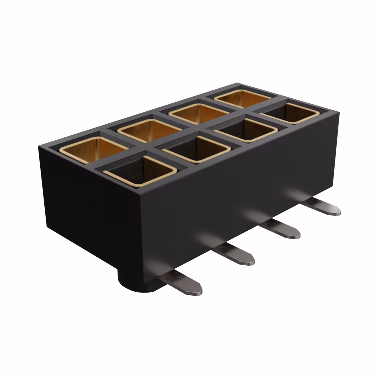2.00mm Pitch Milli-Grid Receptacle, Surface Mount, Bottom Entry, 0.38µm Gold (Au) Plating, 8 Circuits, with Pick-and-Place Cap, Tube, Lead-Free