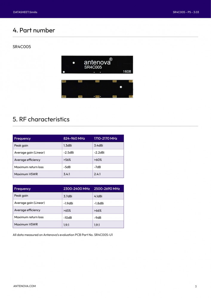 Similis SR4C005 datasheet page 3