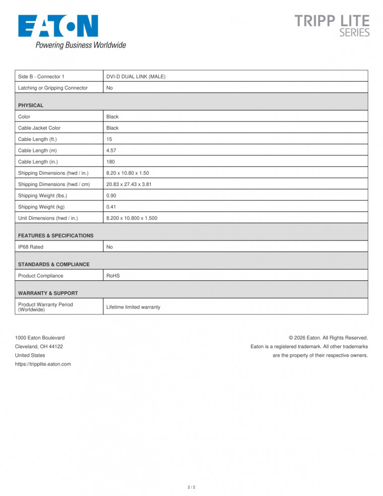 P560-015 product document image, page 2