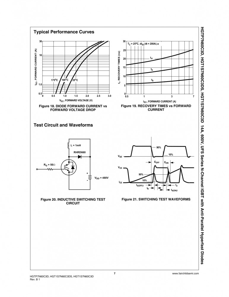 HGT1S7N60C3D datasheet page 7