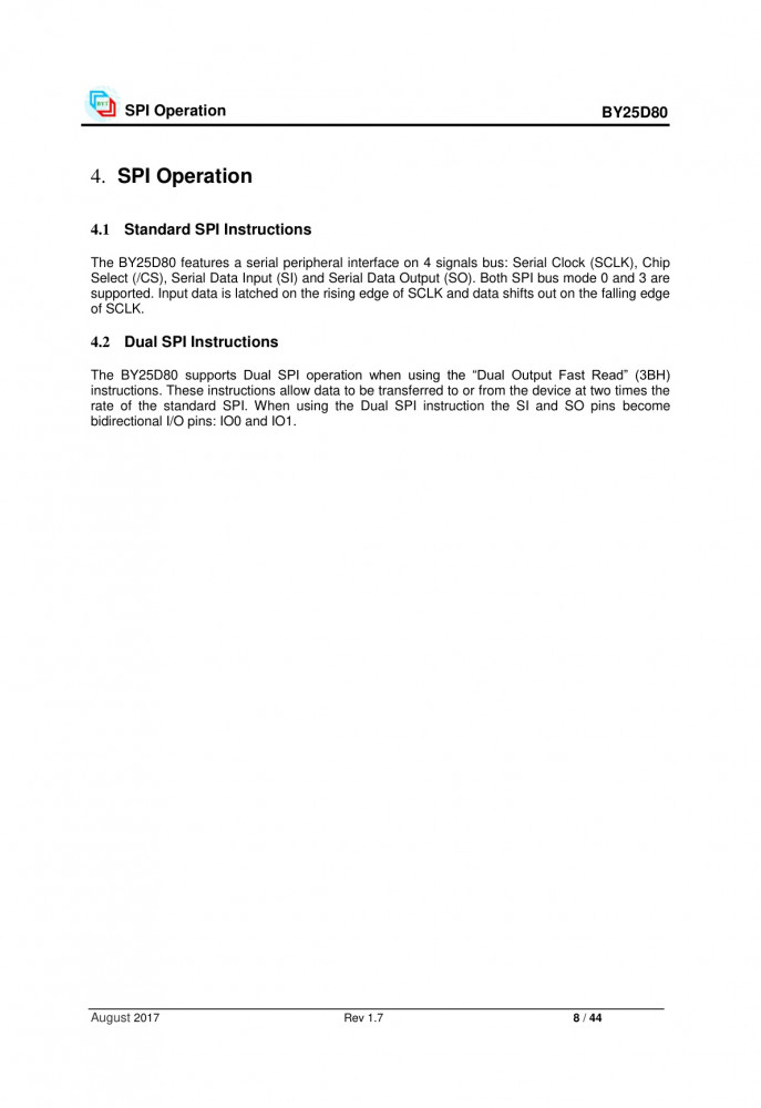 BY25D80 technical document page 8