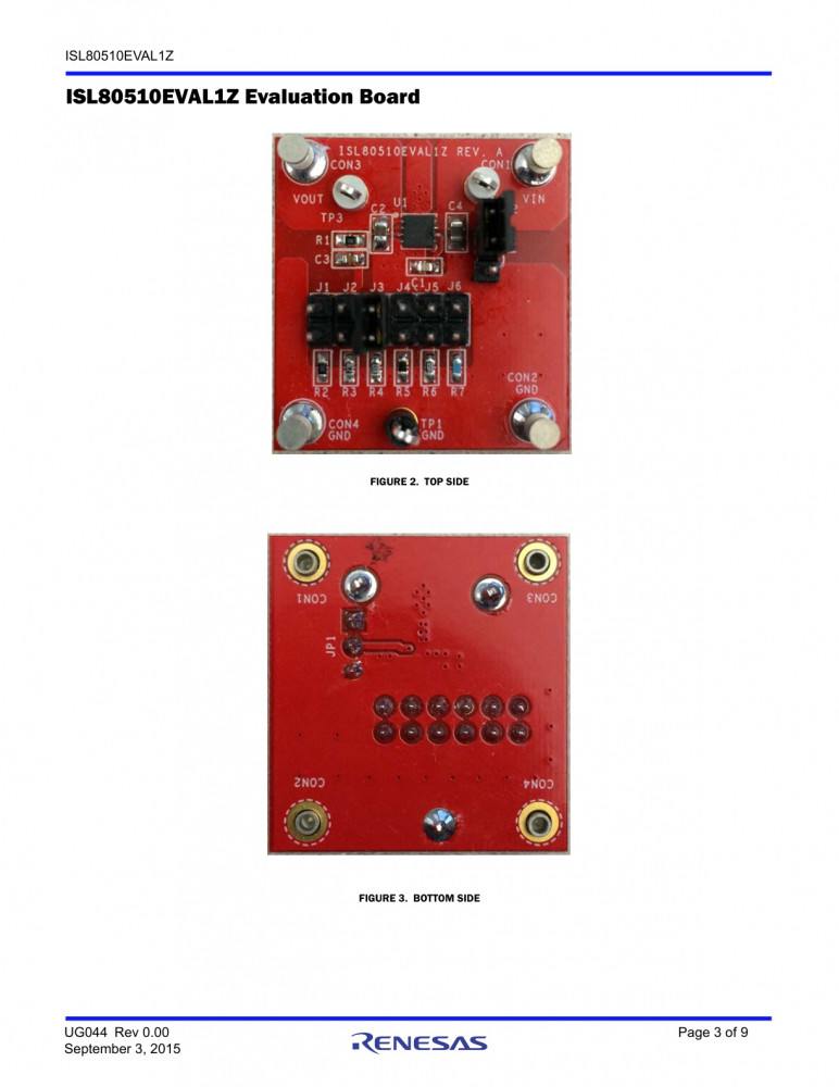 ISL80510EVAL1Z technical document page 3