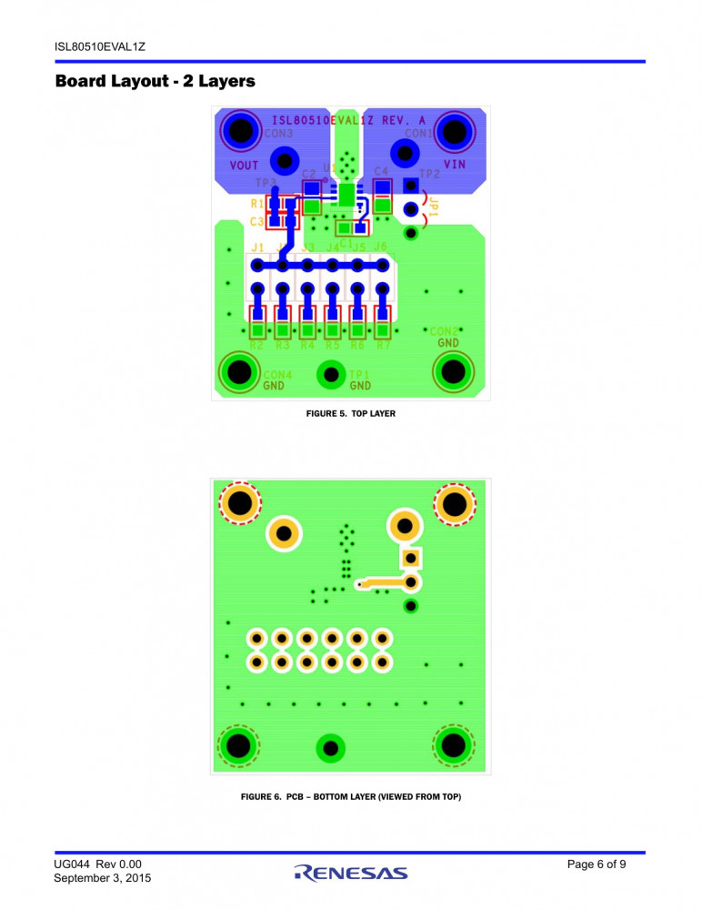 ISL80510EVAL1Z technical document page 6