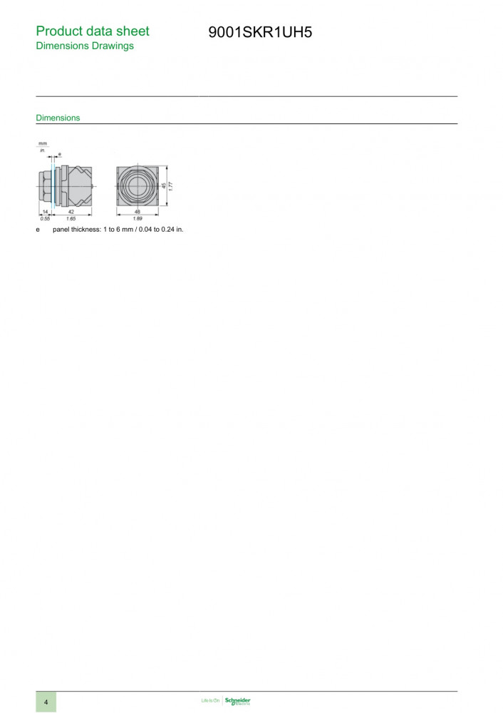 9001SKR1UH5 technical document page 4