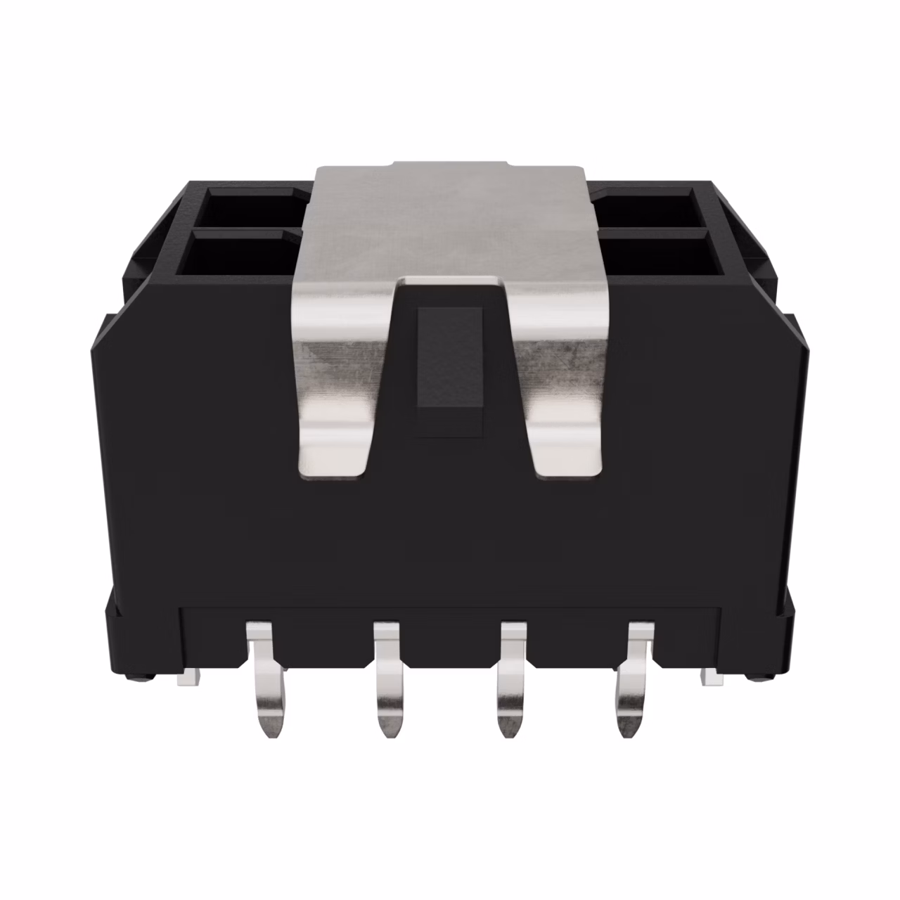 Micro-Fit 3.0 Vertical Header, 3.00mm Pitch, Dual Row, 8 Circuits, with PCB Polarizing Peg, 1.52µm Matte Tin Plating, Glow-Wire Capable, Black, Tape and Reel, with Pick and Place Cap for sale