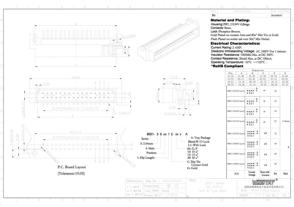 WingTAT 9001-35501C00A technical document preview