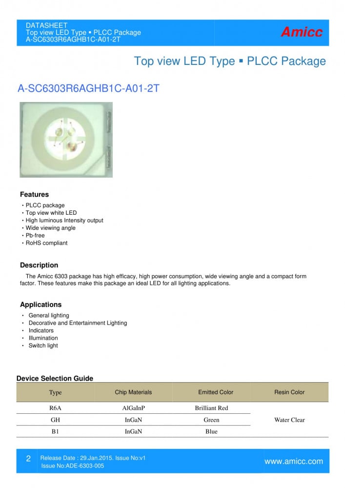 A-SC6303R6AGHB1C-A01-2T datasheet page 2