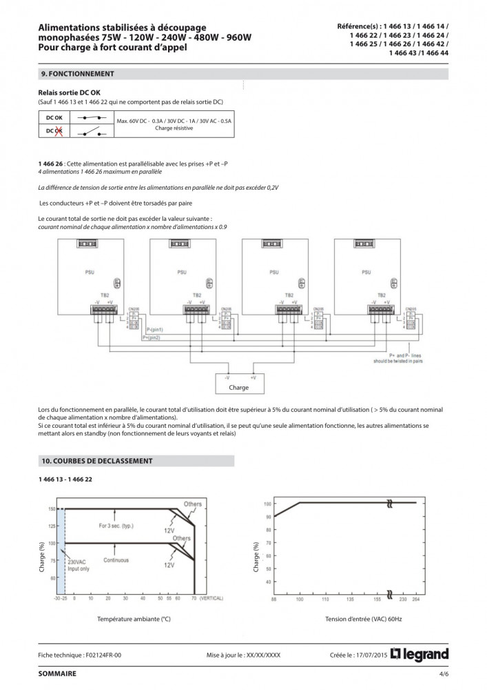 Legrand power supply documentation, page 4
