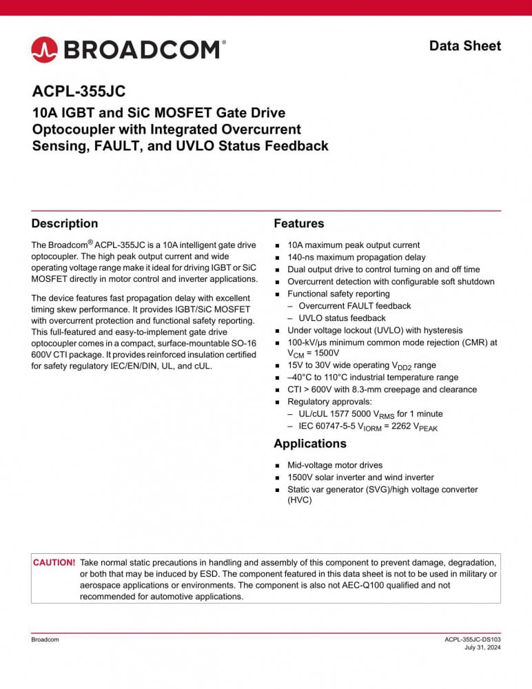 ACPL-355JC datasheet page 1