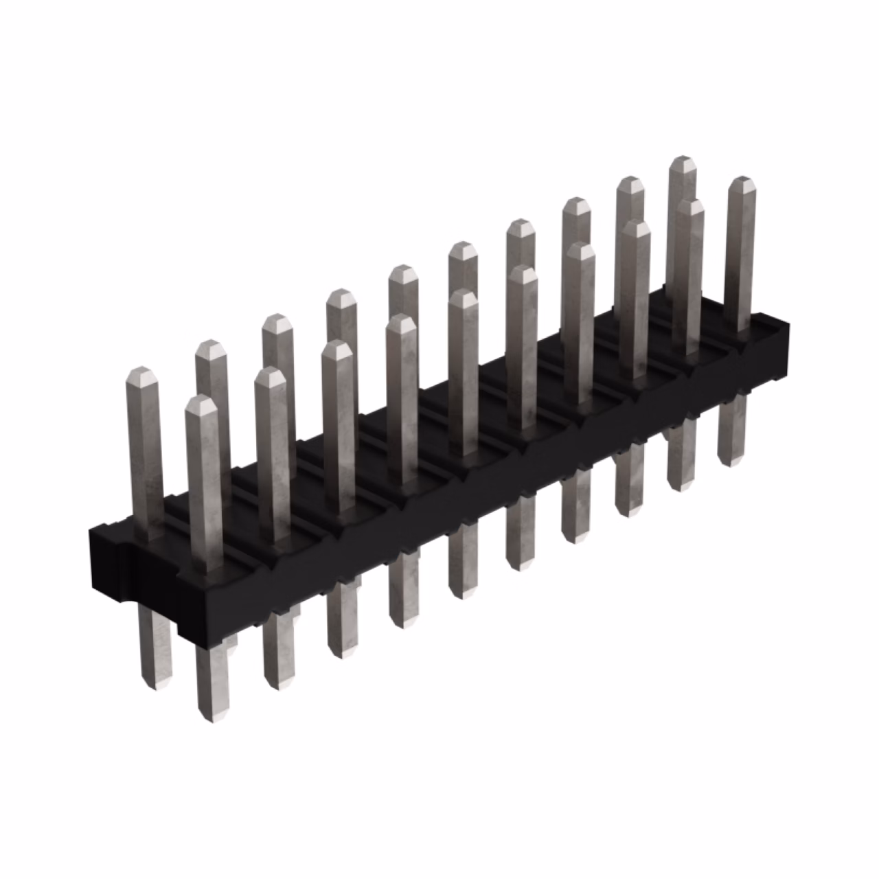 2.00mm Pitch Milli-Grid Header, Vertical, Through Hole, 20 Circuits, 2.54µm Tin (Sn) Plating, Mating Pin Length 4.00mm, Tail Length 2.60mm, Tray, Lead-Free for sale