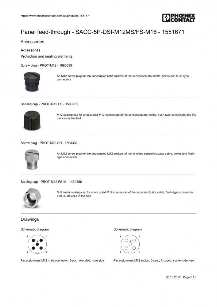Phoenix Contact 1551671 technical document page 3