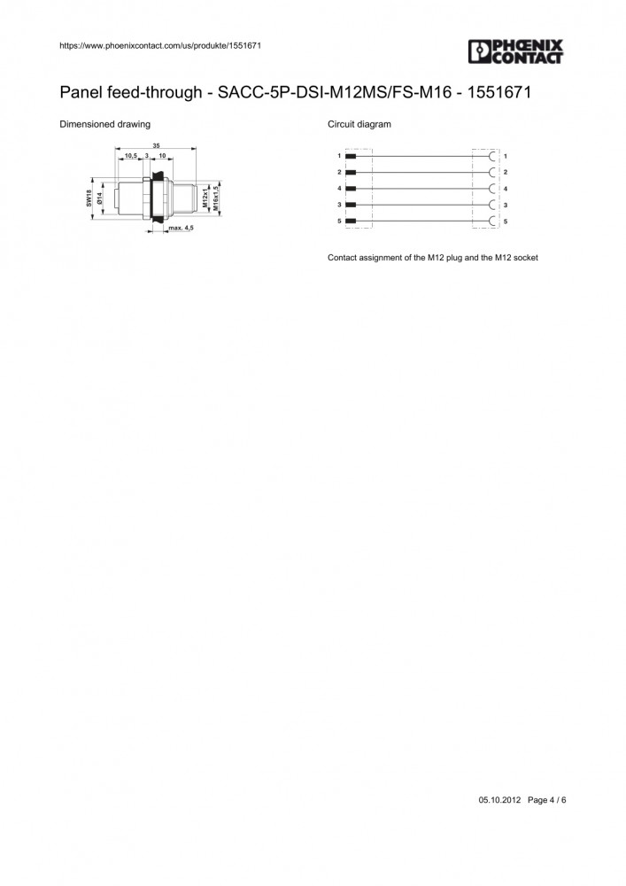 Phoenix Contact 1551671 technical document page 4