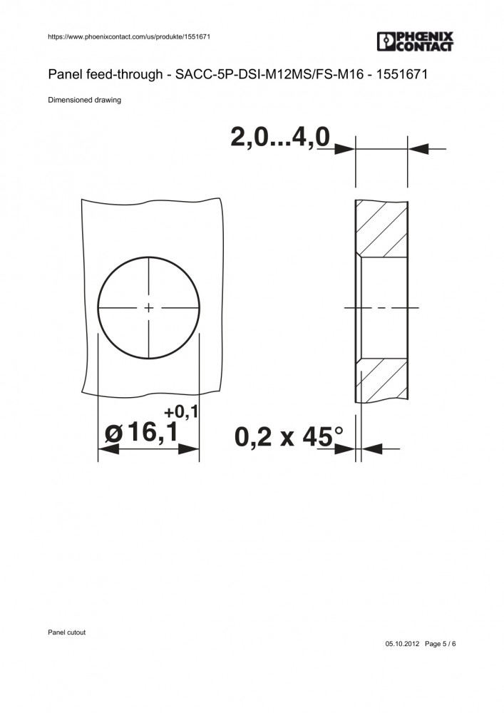 Phoenix Contact 1551671 technical document page 5