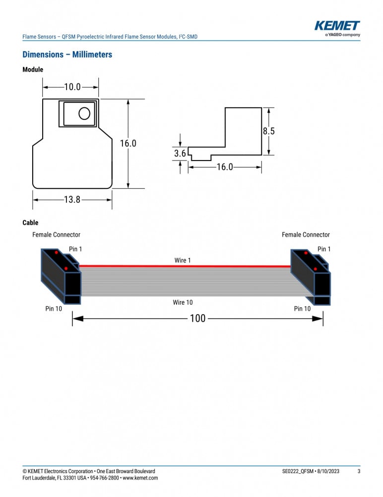 KEMET USEQFSM122L100 datasheet page 3