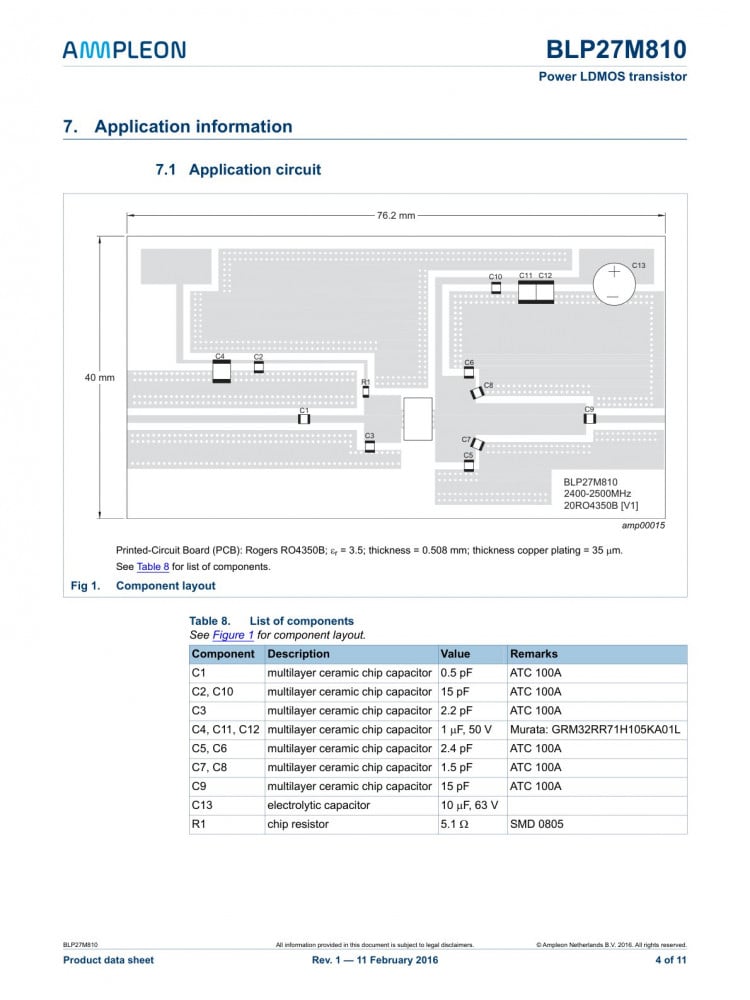 BLP27M810Z datasheet page 4