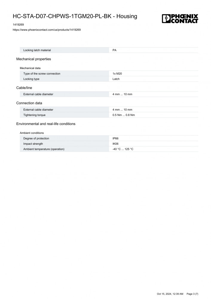 Phoenix Contact 1419269 technical document page 3