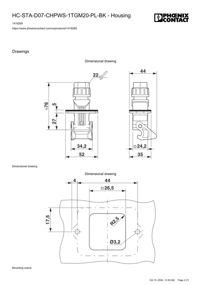 Phoenix Contact 1419269 technical document page 4