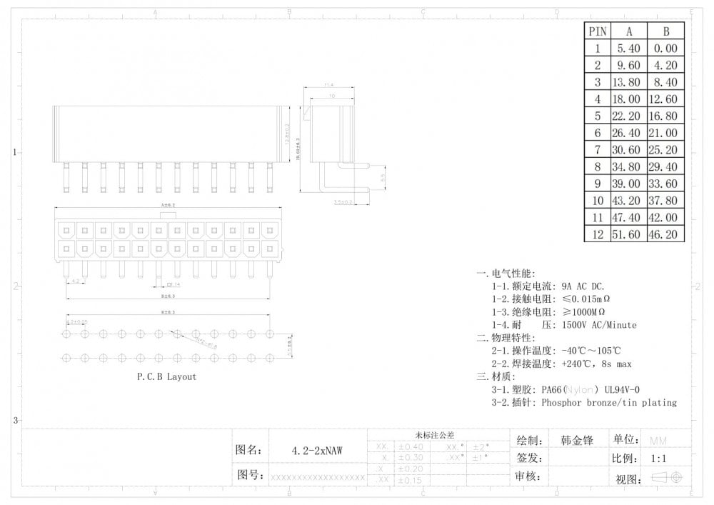 BOOMELE 4.2-2*1AW technical drawing page 1