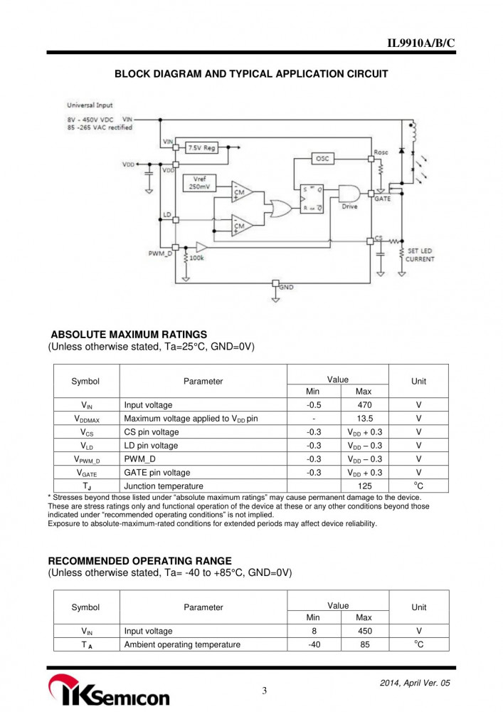 IL9910DT-B datasheet page 3